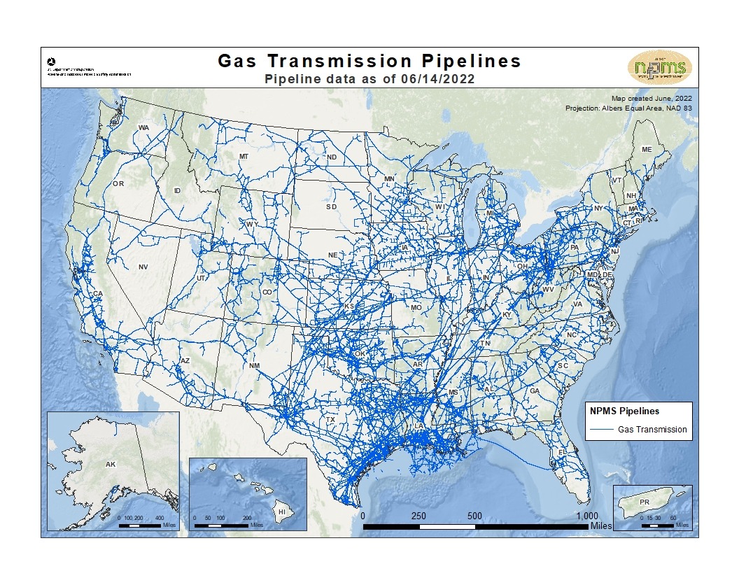 Natural Gas Pipeline Diagram
